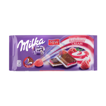 Milka Raspberry Cream Chocolate 100g - Euro Food Deals